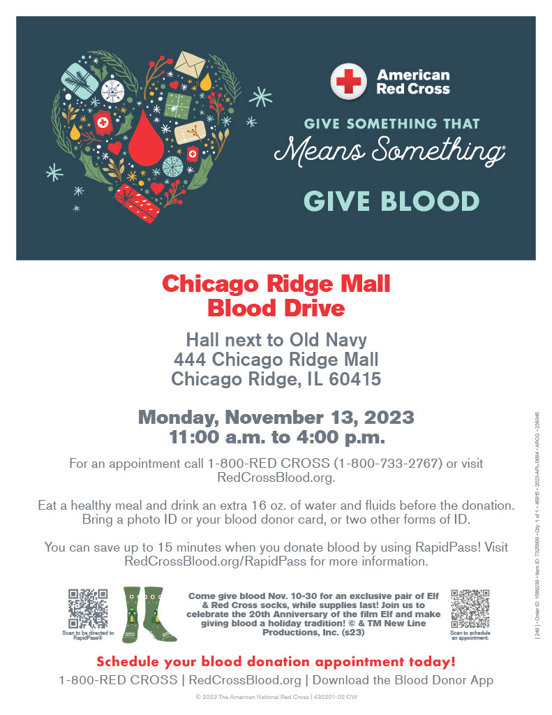 Red Cross Blood Type Card